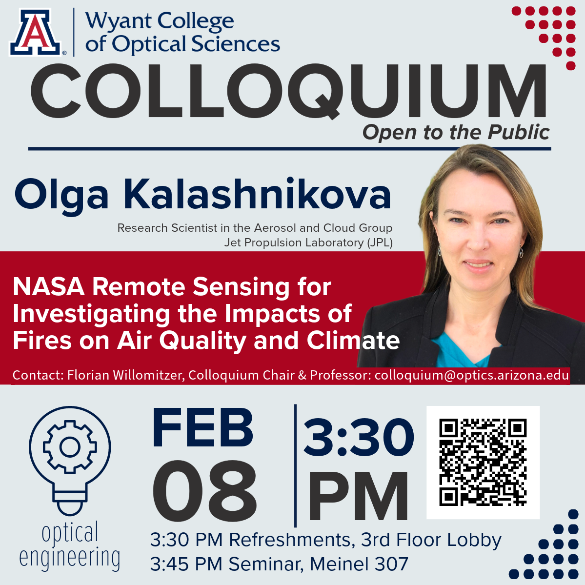 OSC Colloquium: Olga Kalashnikova, "NASA Remote Sensing for Investigating the Impacts of Fires ...